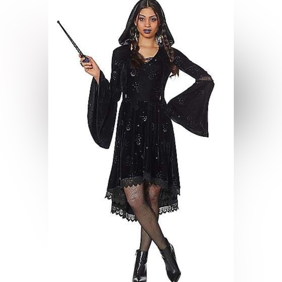 Spirit | Dresses | Spirit Halloween Hooded Coven Dress Womens Size S ...